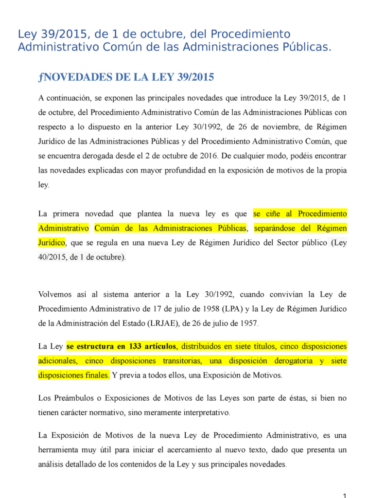 Análisis detallado del artículo 40 de la Ley 39/2015 de 1 de octubre ...