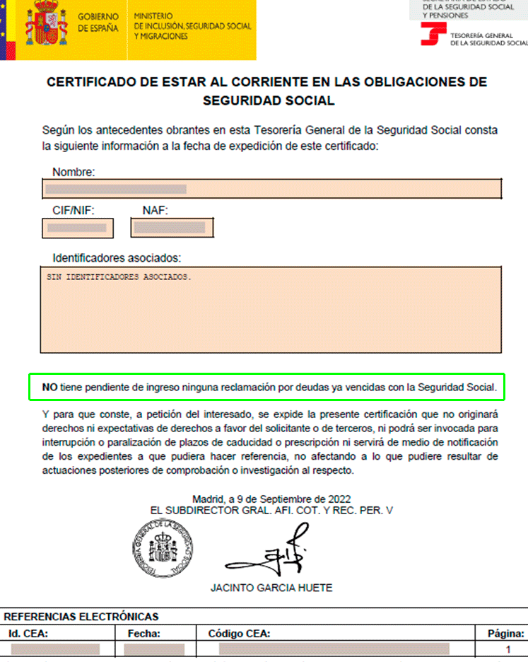 La importancia del certificado de estar al día con la Tesorería de la ...